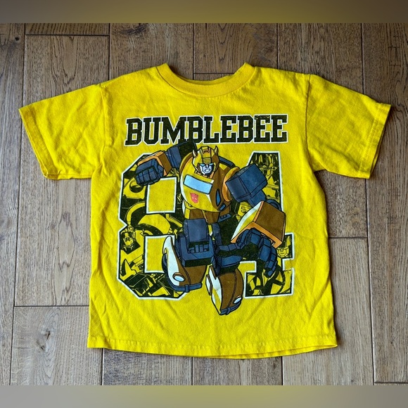 Shirts & Tops | Transformers Bumblebee Yellow Graphic Tshirt Size 4 ...